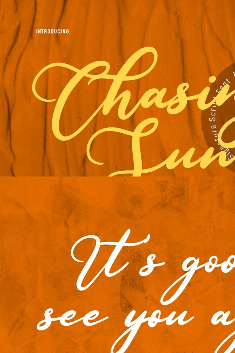 Chasing Sun Script Font – MasterBundles