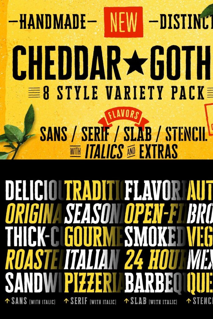 Cheddar Gothic Font Family – MasterBundles