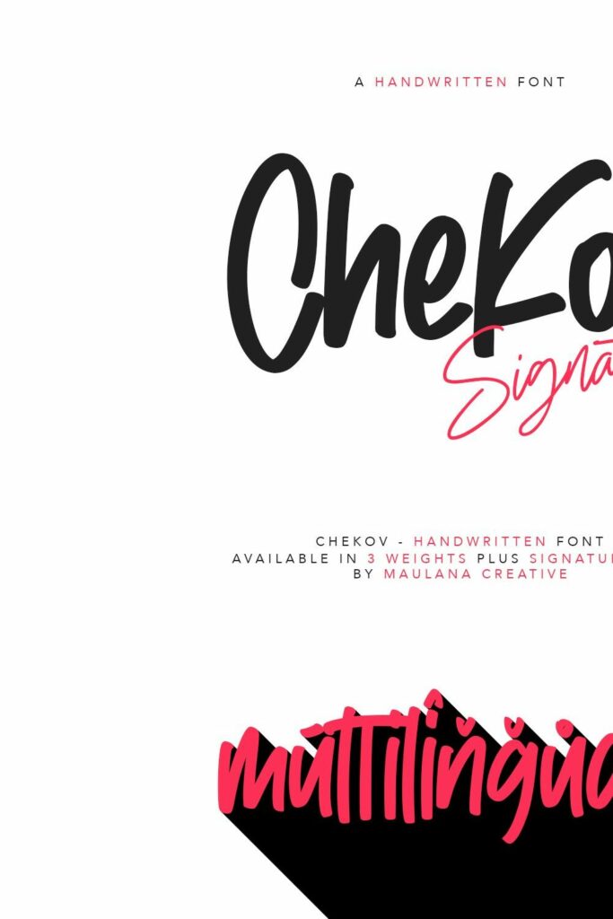 Chekov Handwritten Free Signature – MasterBundles