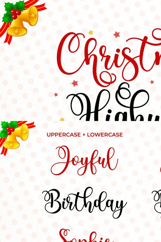Christmas Highway - Bouncy Script – MasterBundles