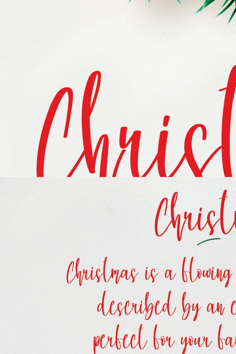 Christmas | Script font – MasterBundles
