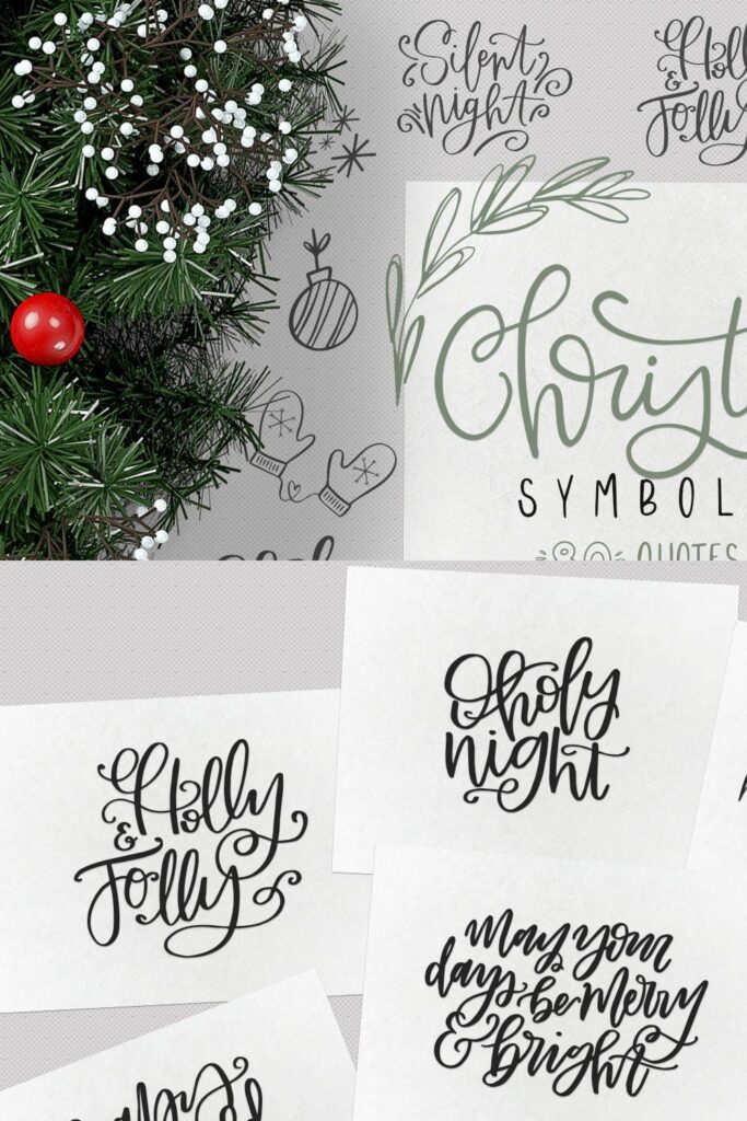 Christmas Symbols Font - Volume 2 – MasterBundles