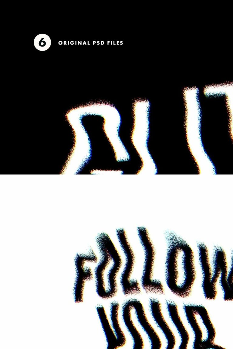 Chromatic Glitch Text Effects – MasterBundles