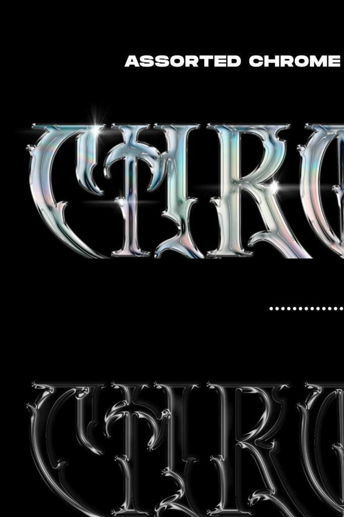 Chrome Metal Text Styles – MasterBundles