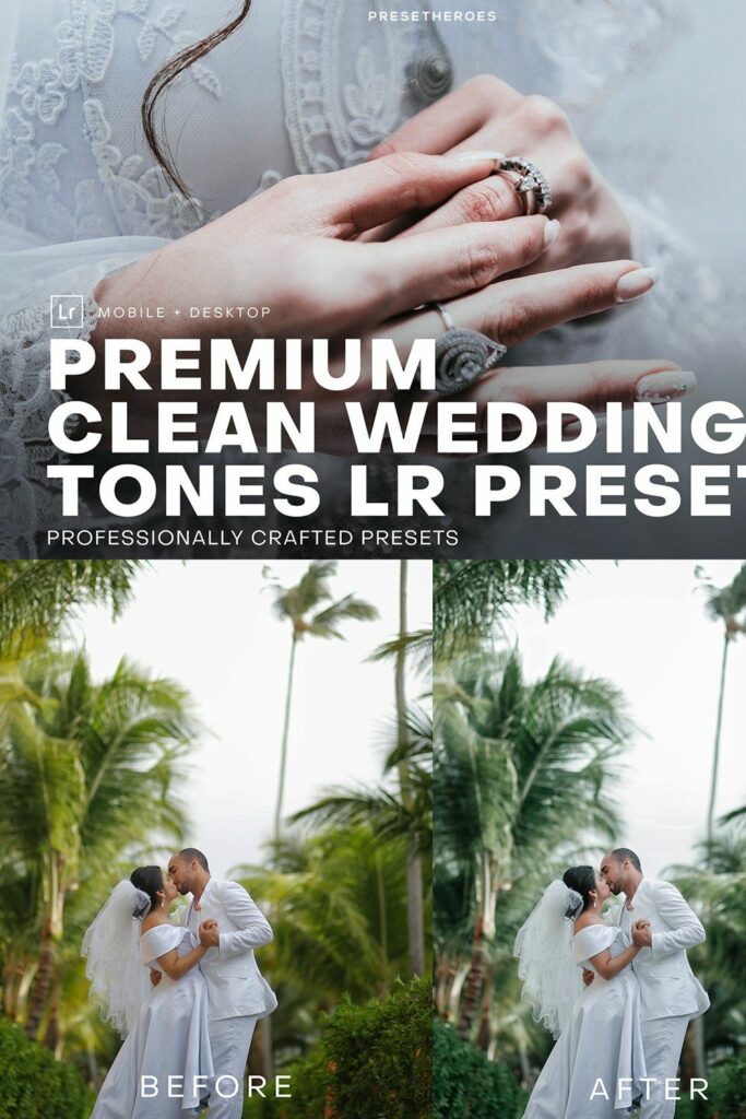 Clean Wedding Lightroom Preset – MasterBundles