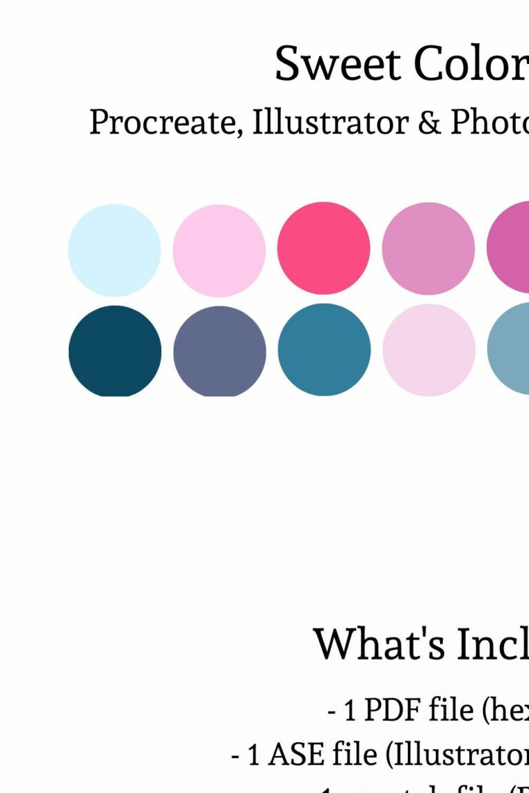 Color Palette Procreate Illustrator – MasterBundles