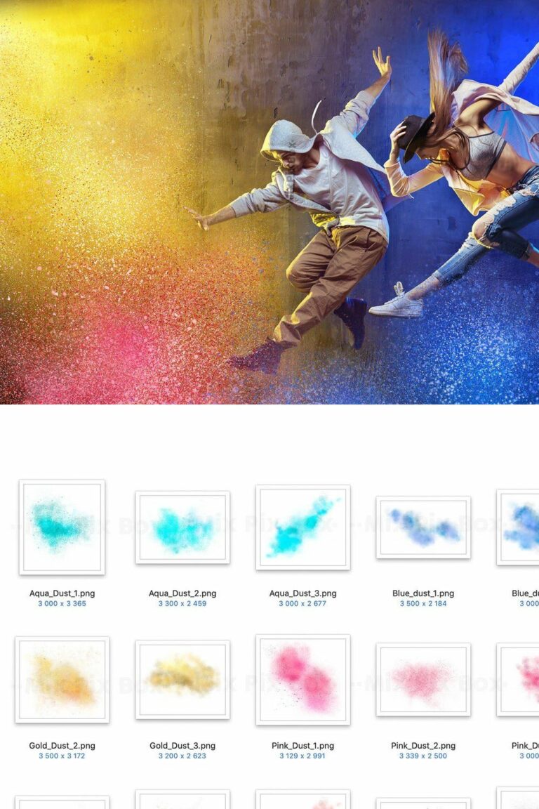 Colored Powder Photo Overlays – MasterBundles