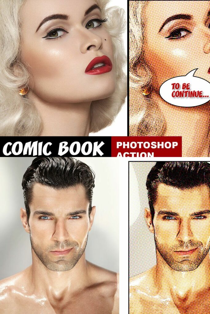 Comic Book Photoshop Action – MasterBundles