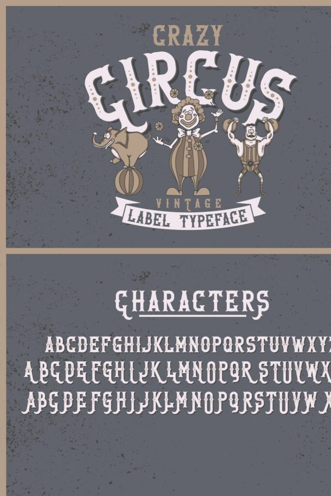 Crazy Circus typeface – MasterBundles
