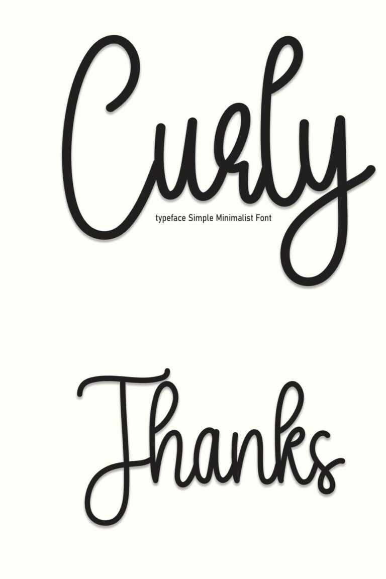 Curly | Script Font – MasterBundles