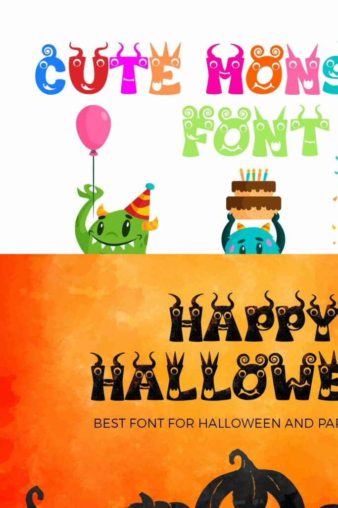 Cute Monster Font – MasterBundles