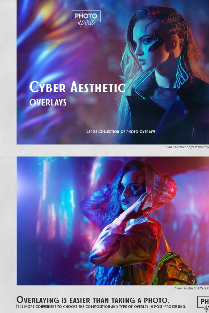 Cyber Aesthetic Overlays – MasterBundles