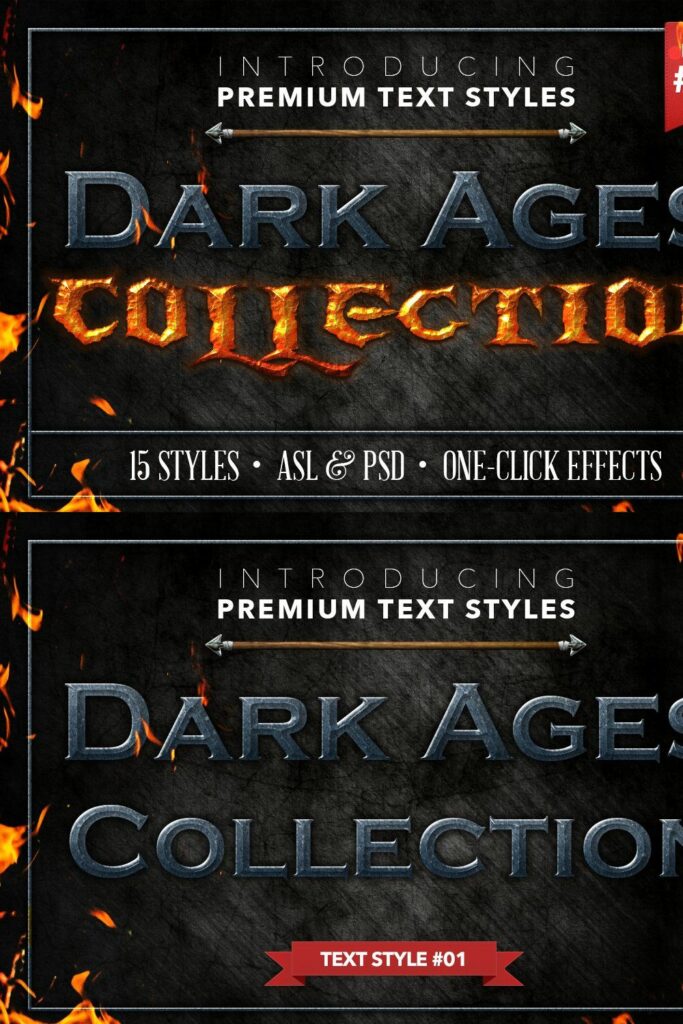 Dark Ages #1 - Text Styles – MasterBundles
