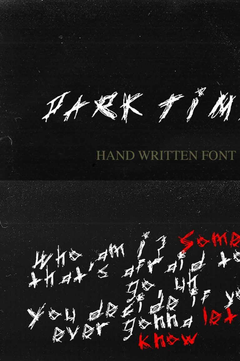 DARK TIMES HANDWRITTEN FONT – MasterBundles