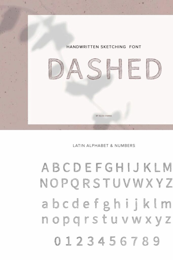Dashed Handwritten Alphabet – MasterBundles