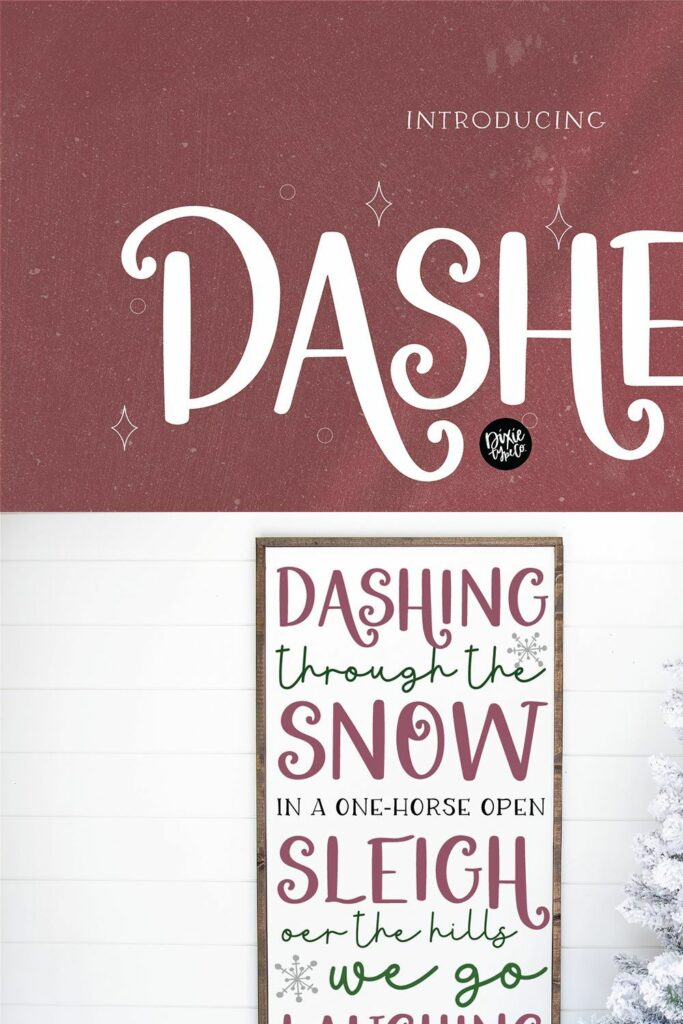 Dasher Farmhouse Christmas Font – MasterBundles