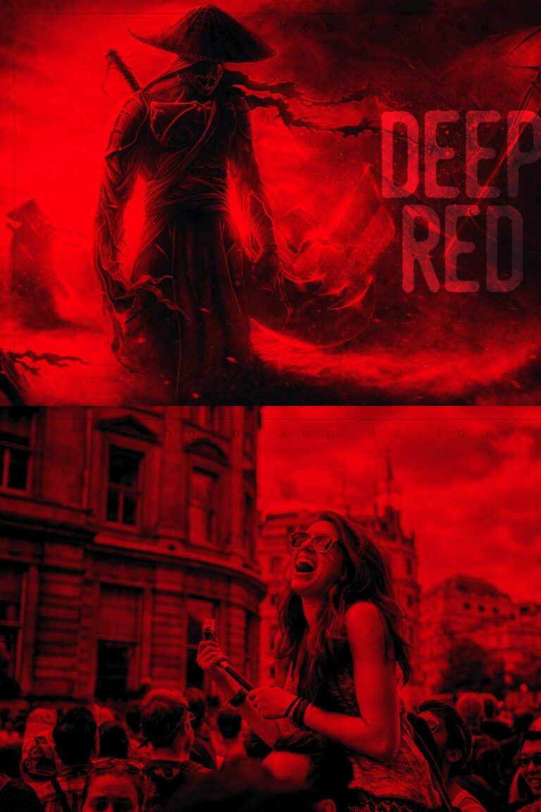 Deep Red Photoshop Action – MasterBundles
