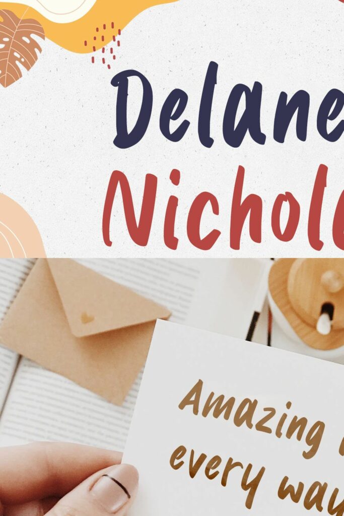 Delaney Nicholas - Cute Handwritten – MasterBundles