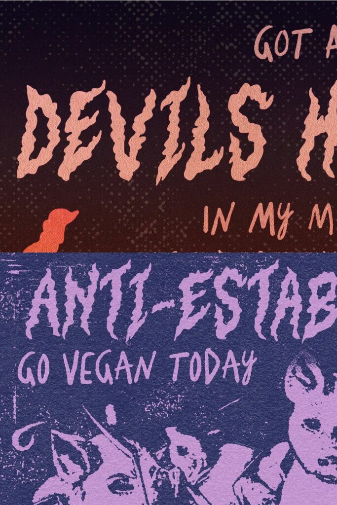 Devils Haircut | Explosive font duo – MasterBundles