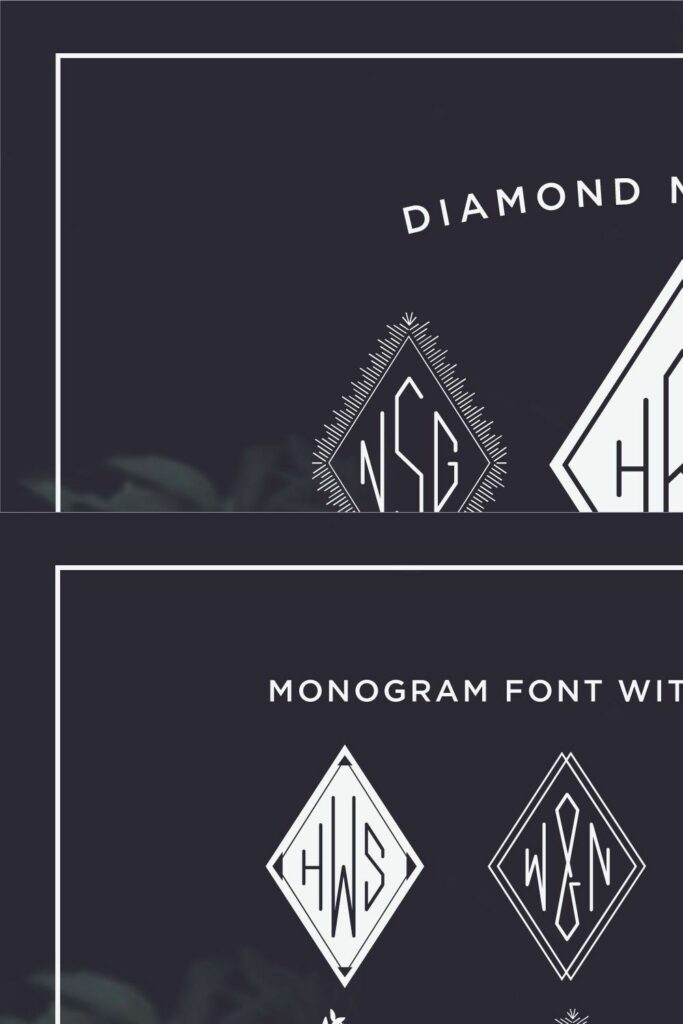 Diamond Monogram Font – MasterBundles