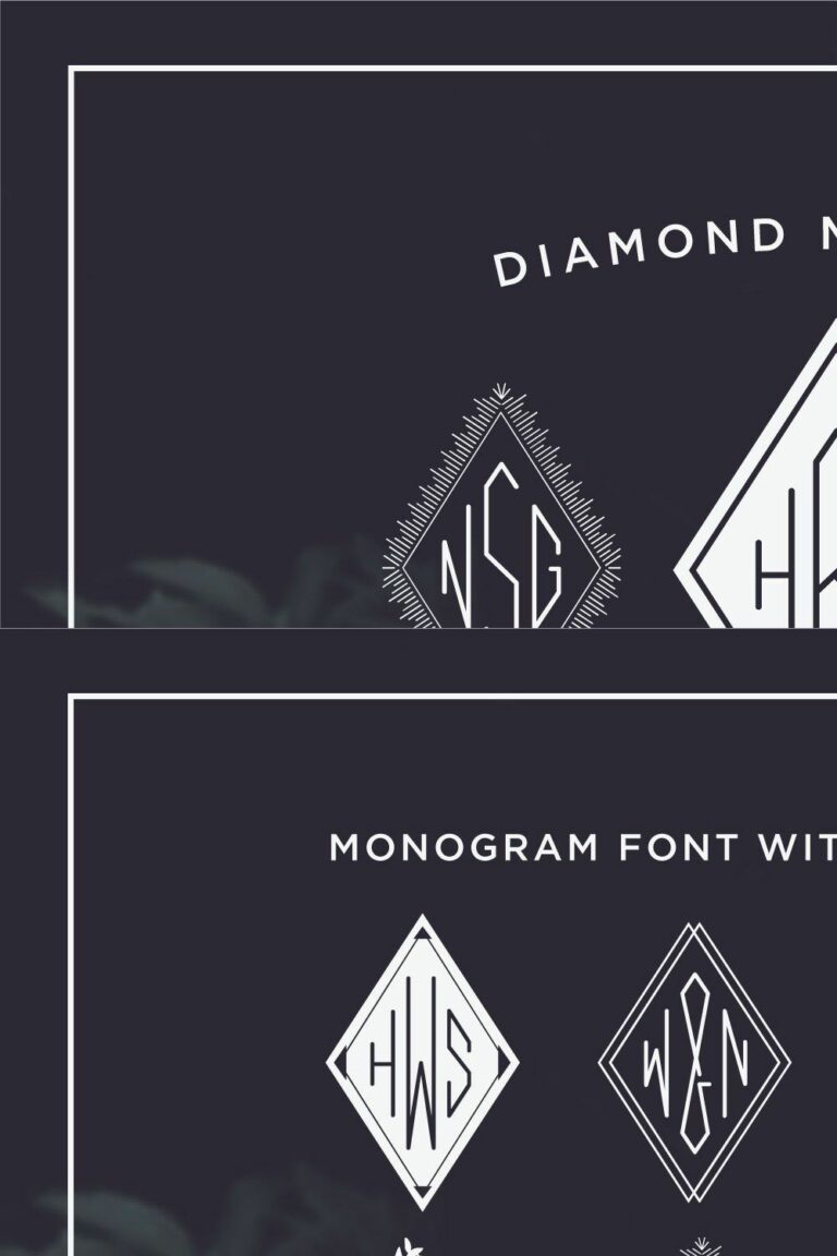 Diamond Monogram Font – MasterBundles