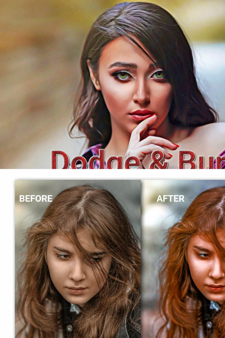 Dodge & Burn Photoshop Action – MasterBundles