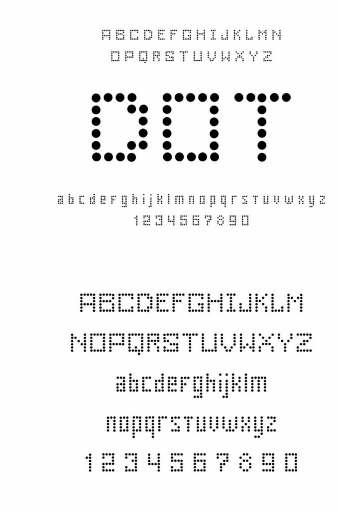 Dot Font – MasterBundles