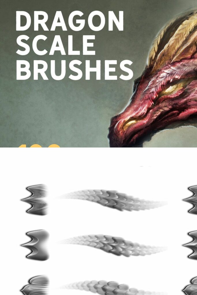 Dragon Scale Brushes – MasterBundles