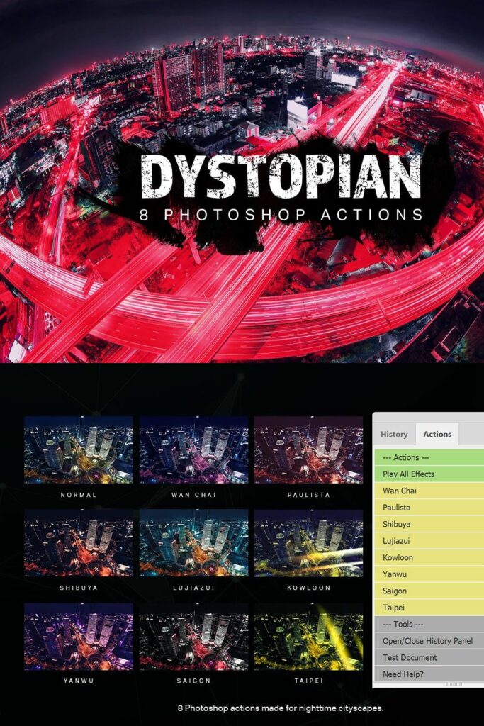 Dystopian Photoshop Actions – MasterBundles