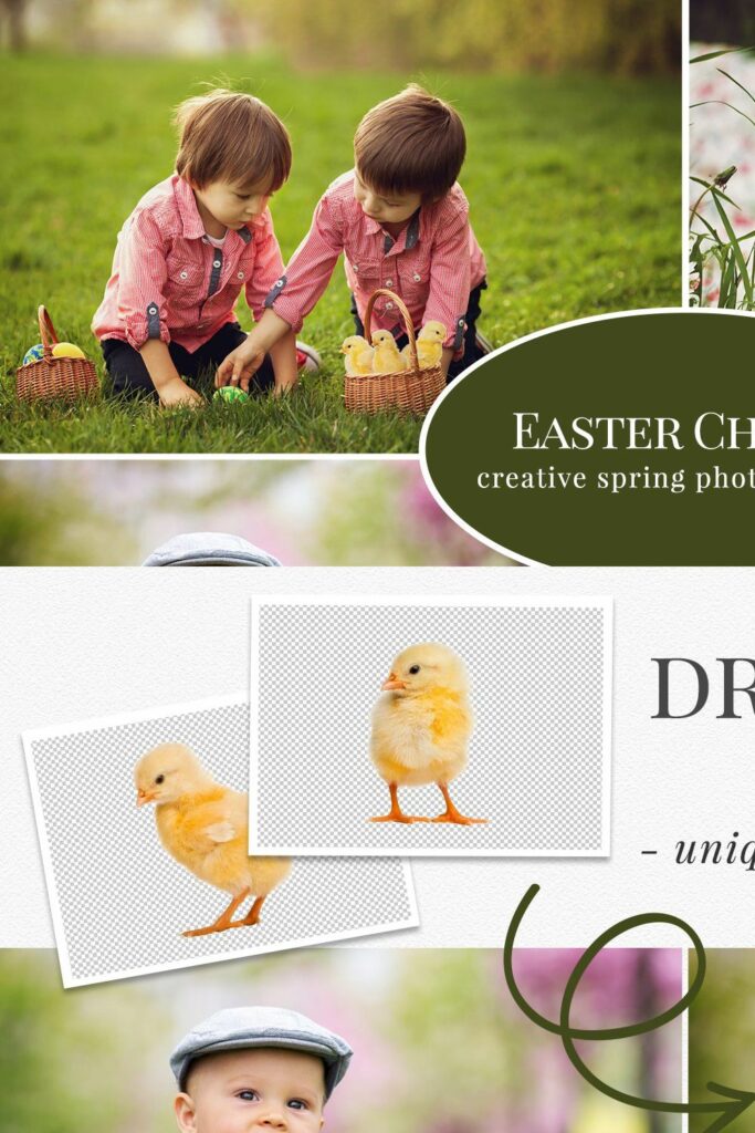 Easter Chicks Photo Overlays – MasterBundles