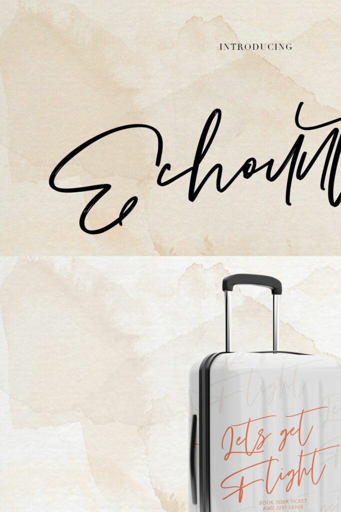 Echountter Slanted Brush Font – MasterBundles