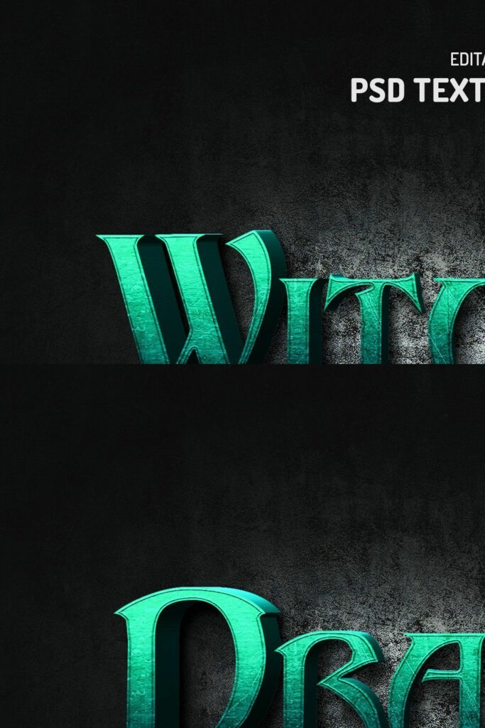 Editable 3d text effect – MasterBundles