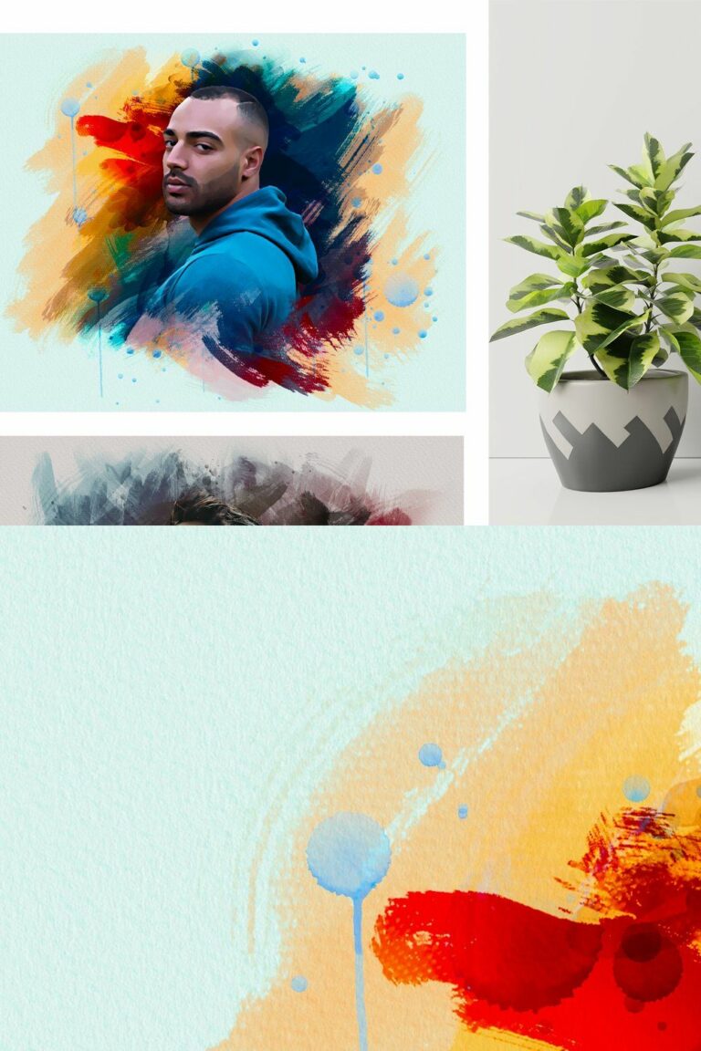 Editable Realistic Painting Effect – MasterBundles