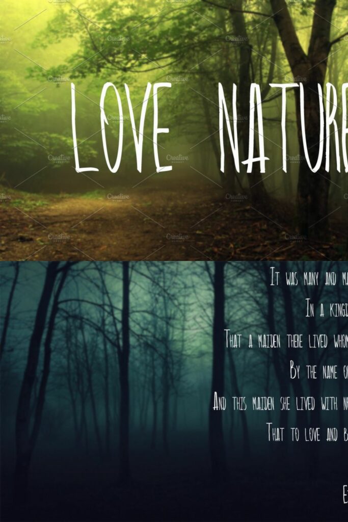 elongated thin font – MasterBundles