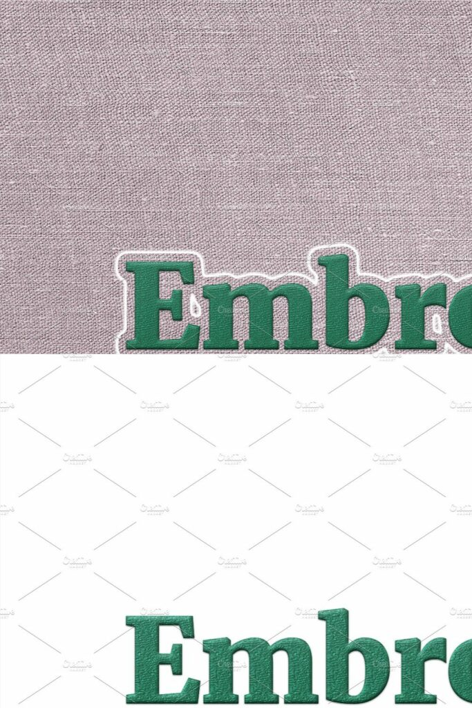 Embroidery Text Effect & Layer Style – MasterBundles