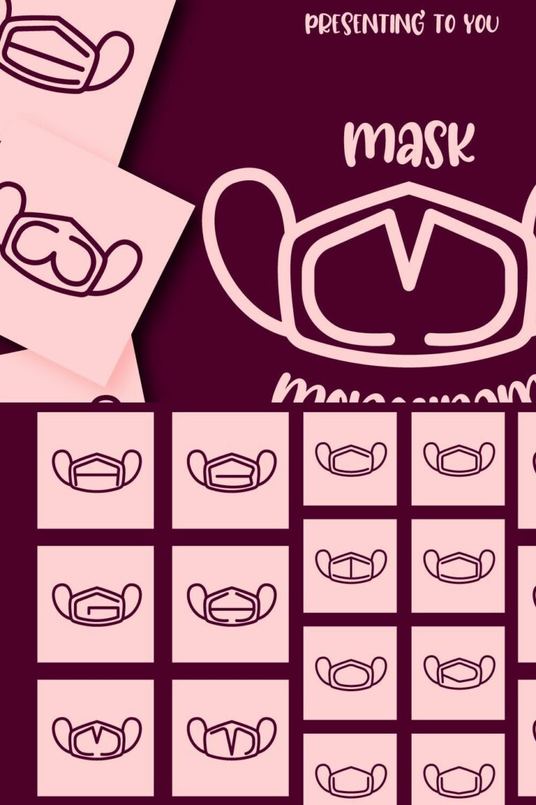 Face Mask Font – MasterBundles