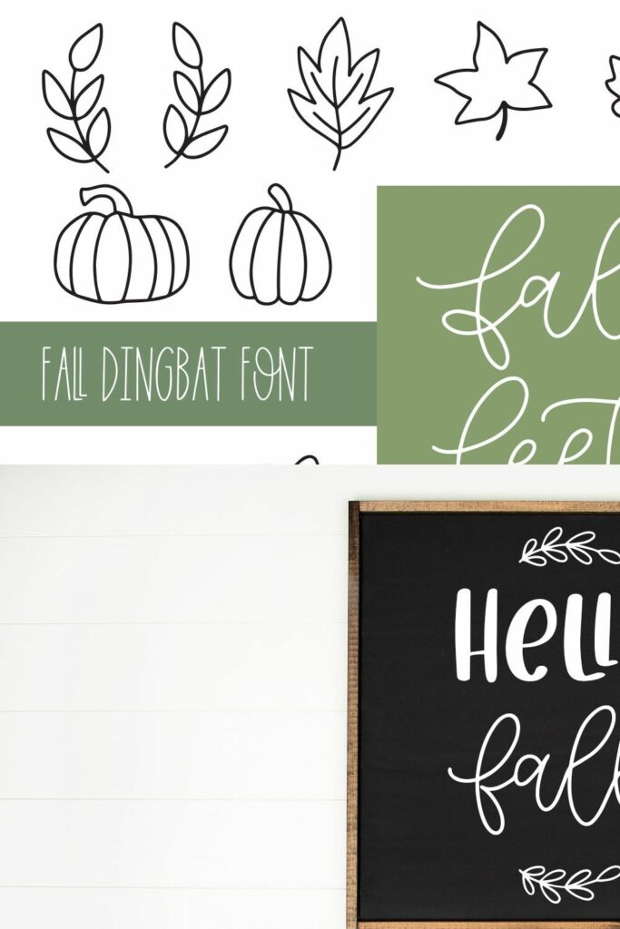 Fall Feels, Dingbat Font – MasterBundles