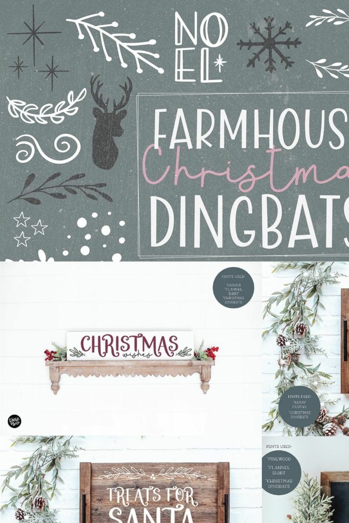 FARMHOUSE CHRISTMAS DINGBATS Font – MasterBundles