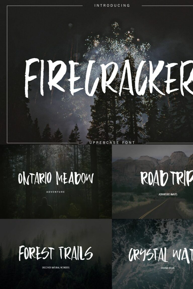 Firecracker - uppercase font – MasterBundles