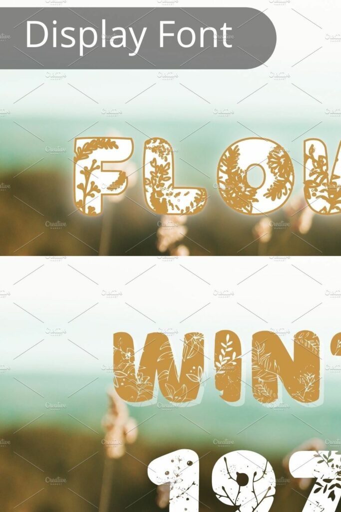 Flower Lover font, SVG font – MasterBundles