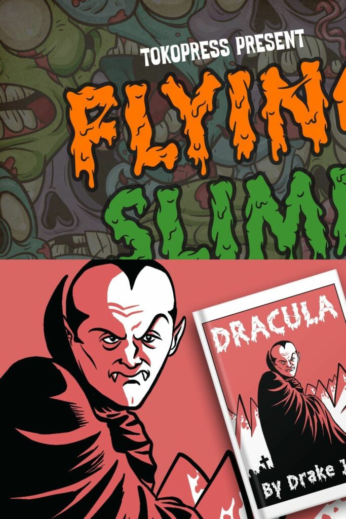 Flying Slime - Spooky Font – MasterBundles