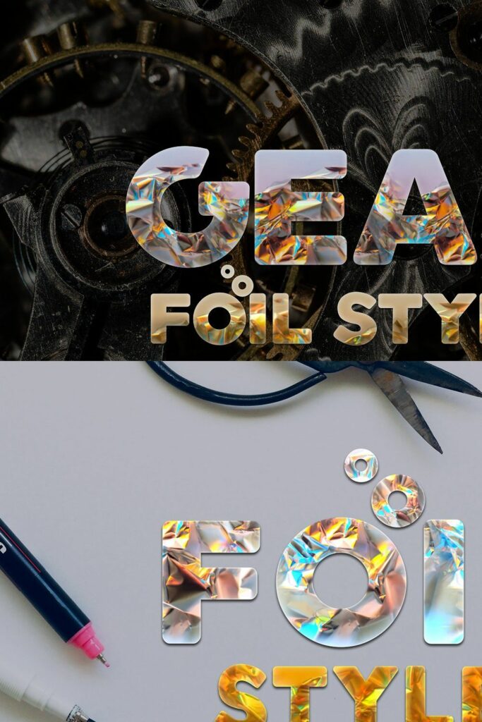 Foil Style Text Effect – MasterBundles