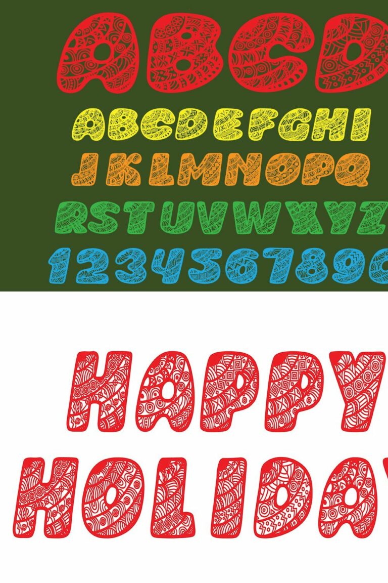 Font of curly letters. – MasterBundles