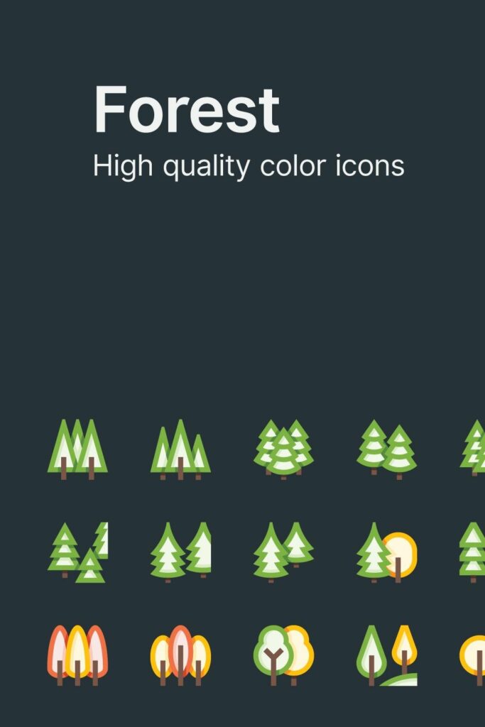 Forest Icons – MasterBundles