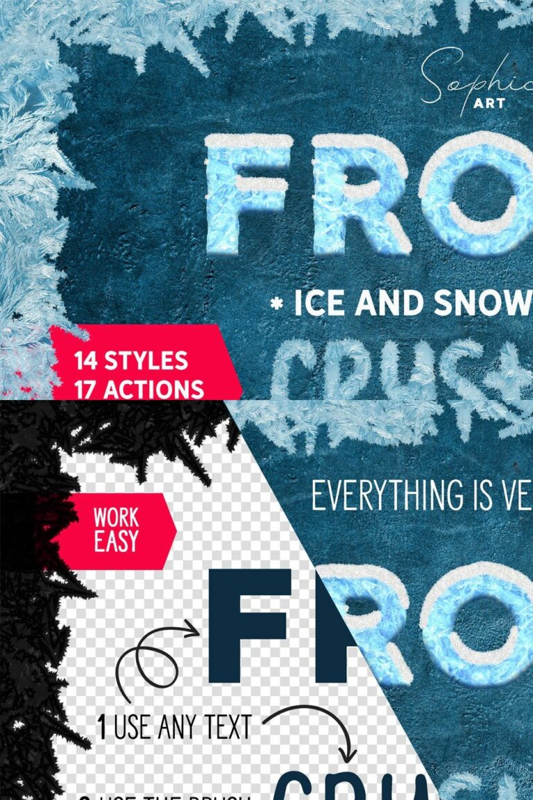 Frost Actions Styles Brushes For Ps – MasterBundles