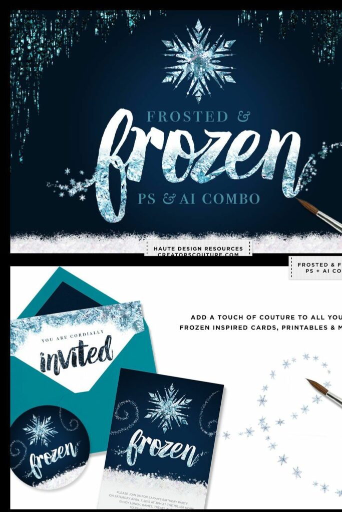 Frozen Styles Bundle Photoshop + Ai – MasterBundles