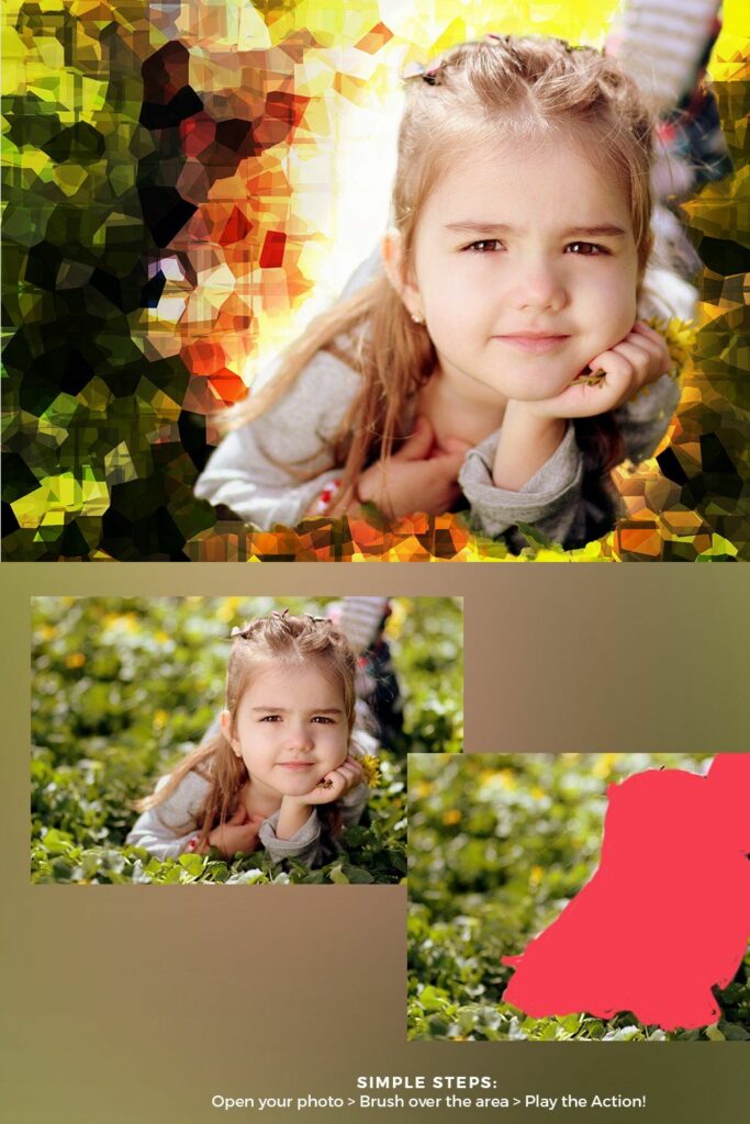 Glass Glow Photoshop Action – MasterBundles