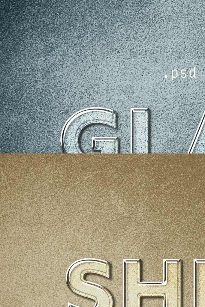 Glass Text Effect – MasterBundles