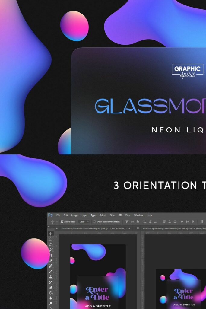 Glassmorphism Effect For Photoshop – MasterBundles