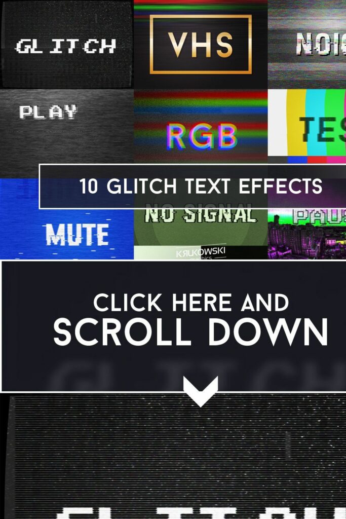 Glitch Text Effects – MasterBundles